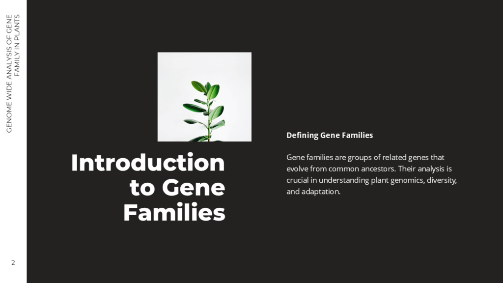 Exploring Gene Families in Plants: A Genome-Wide Analysis